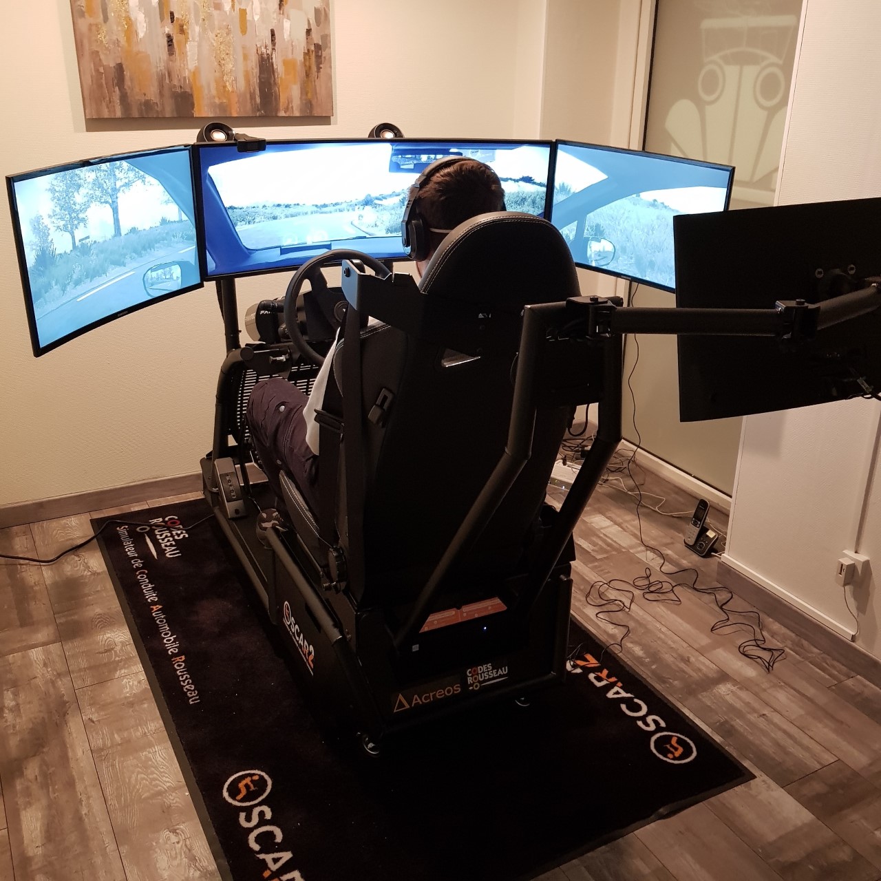 Apprenez à conduire sur un simulateur de conduite voiture dernière ...